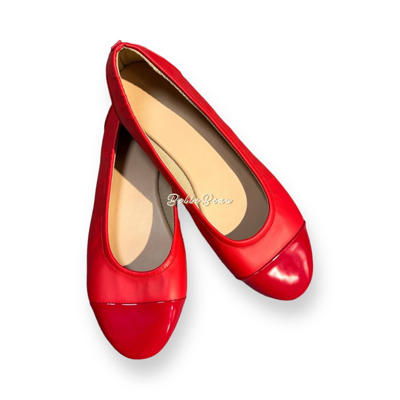 Elizabeth Captoe Heart Sole Ballet Flats Marikina Made Shoes in Red ...