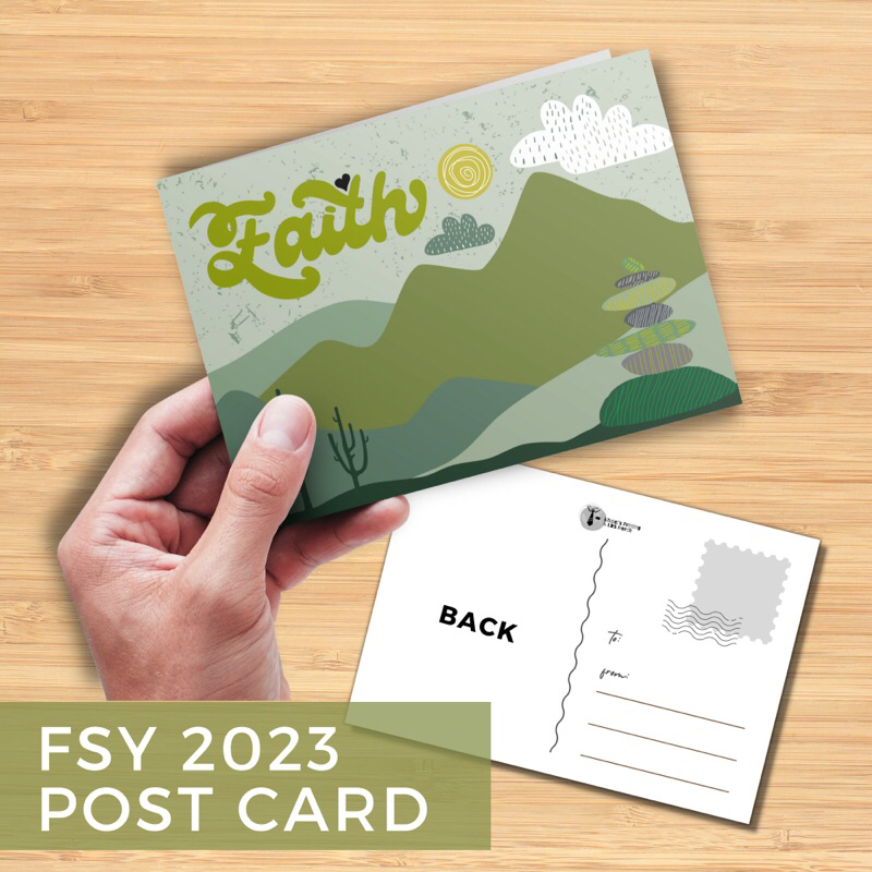 Bible Faith FSY 2023 inspired postcard 220/250 GSM | Shopee Philippines
