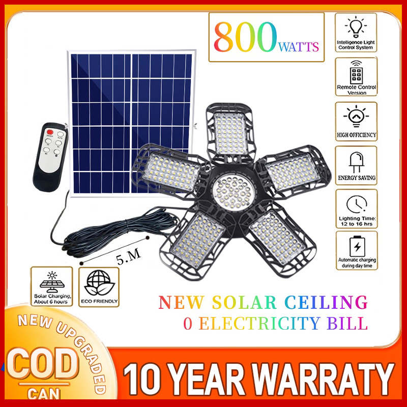 Solar Light Solar Foldable Fan Blade Angle Adjustable Light Solar Bulb ...