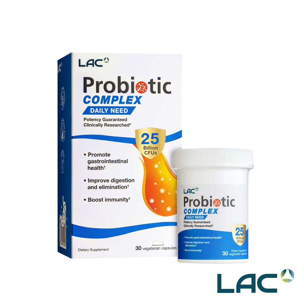 LAC Probiotic Complex 25 Billion (30 CP) (Consume within October 2026 ...