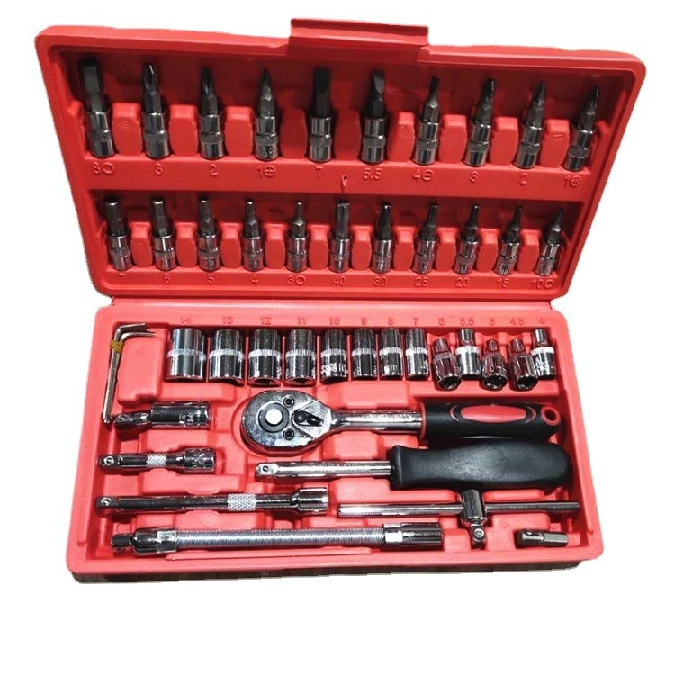 46 Pieces/Set Toolbox Diy Car Repair Kit Motorcycle Repair Kit ...
