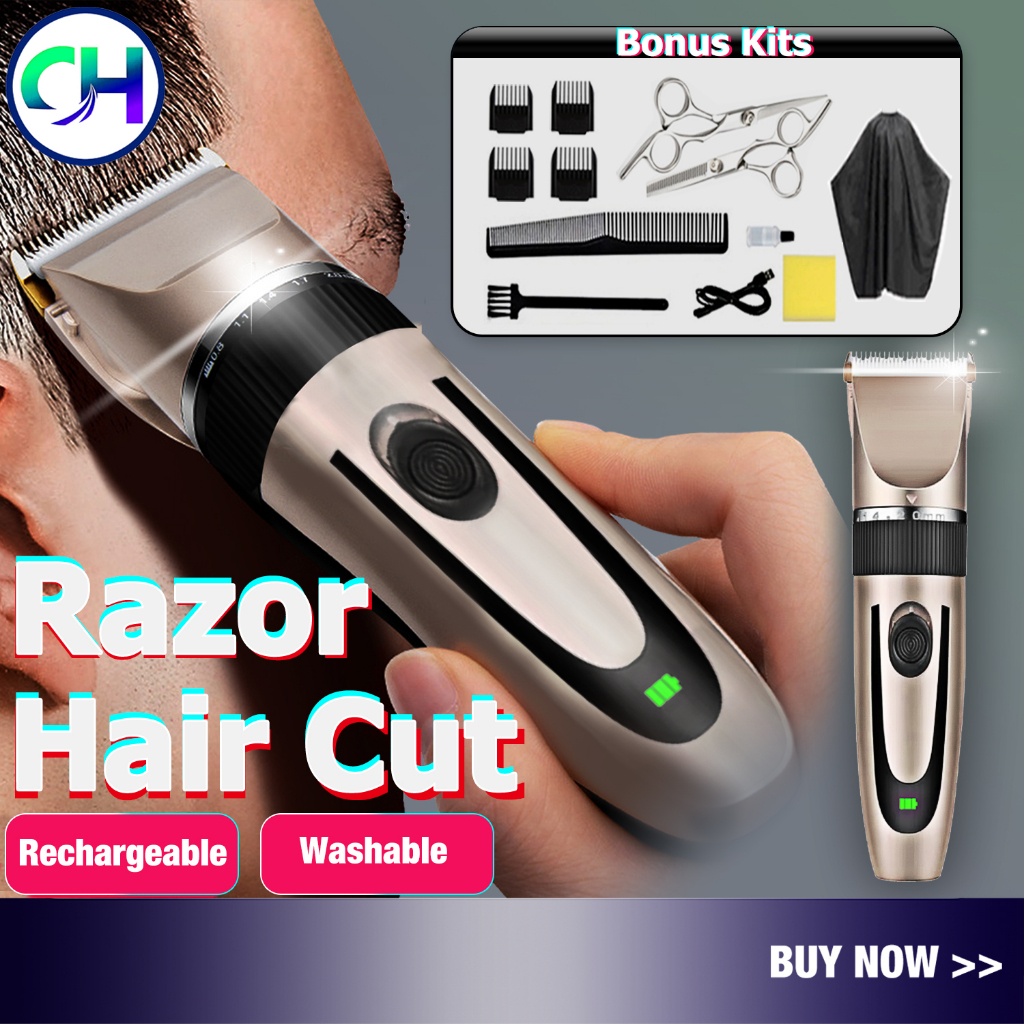 Razor Hair Cut Rechargable Hair Clipper For Barber Resor For Hair Trimmer For Man Cordless ...