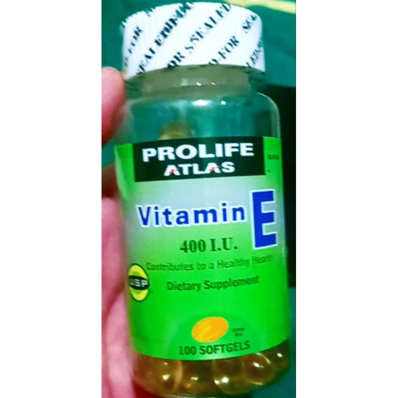 ORIGINAL (PROLIFE) ATLAS VITAMIN E 400 IU 100 SOFTGEL CAPSULE BEST ...