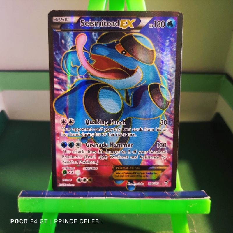 Pokemon TCG - Seismitoad EX Full Art | Shopee Philippines