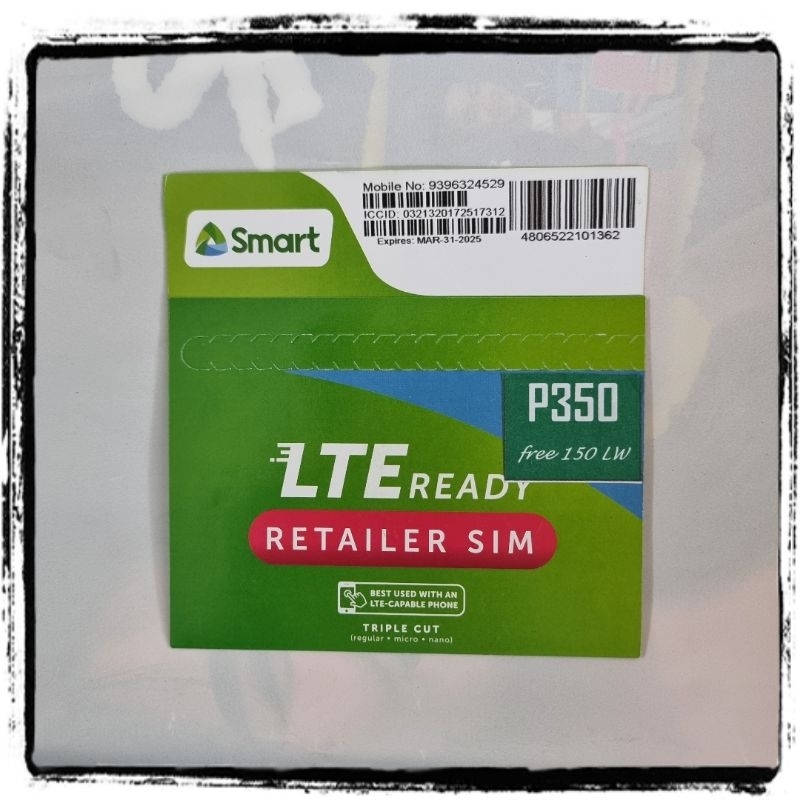 Smart Retailer sim with 150 loadwallet | Shopee Philippines