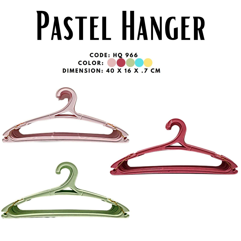 HQ 966 PASTEL HANGER / PASTEL COLORED HANGER / HANGER / CLOTHES HANGER ...