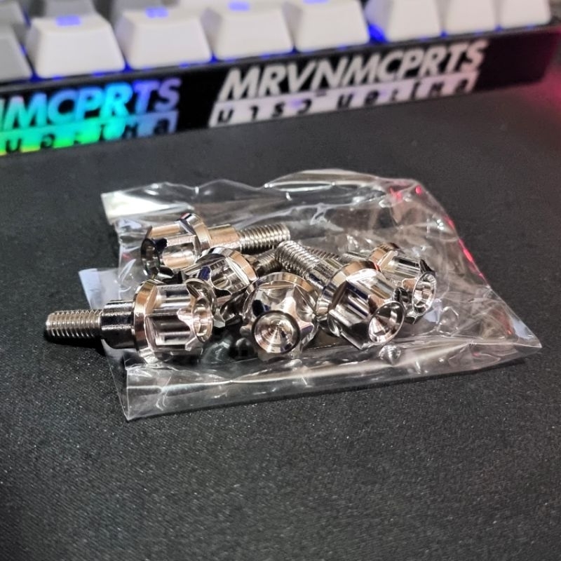 CNC Crankcase CVT Bolts 6pcs/set (Aerox/Nmax V1 V2) | Shopee Philippines