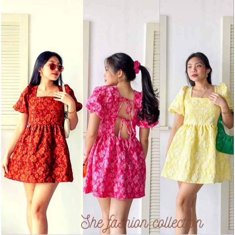 Lindsey string back mini dress | Shopee Philippines