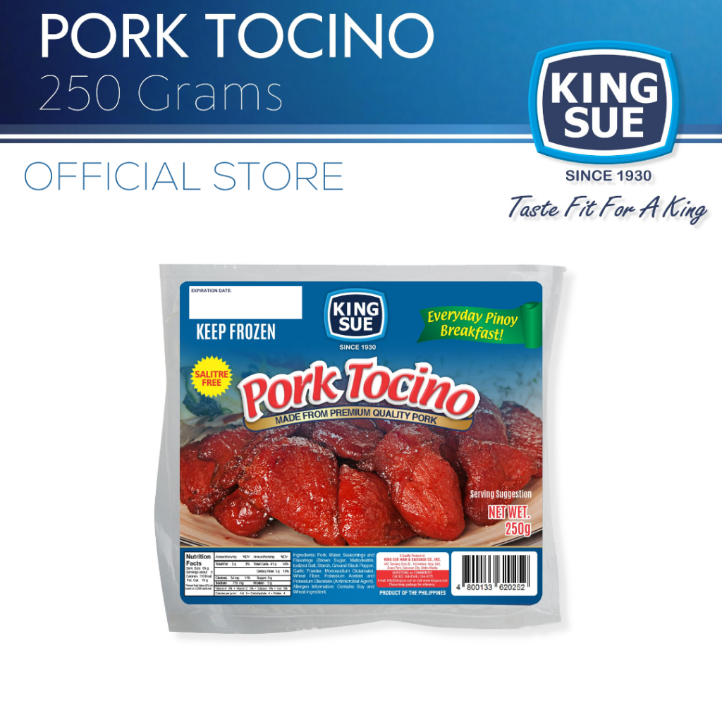 King Sue Pork Tocino 250g | Shopee Philippines