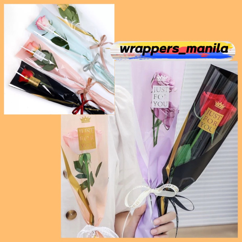 45pcs Single Stem Rose Wrappers Bouquet Wrapping Paper | Shopee Philippines