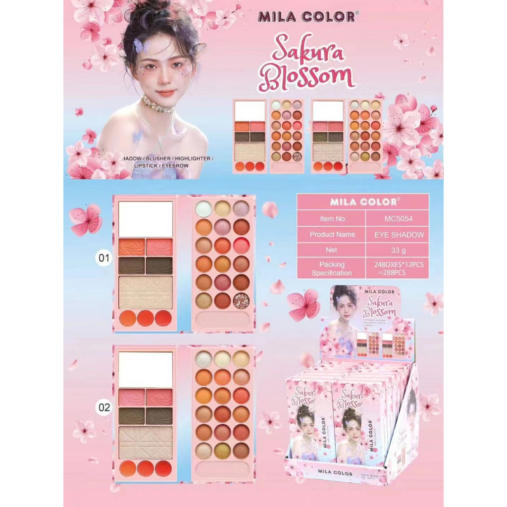 Amanda Mila Color Makeup Set With 18 Shades Of Eyeshadow Blush ...