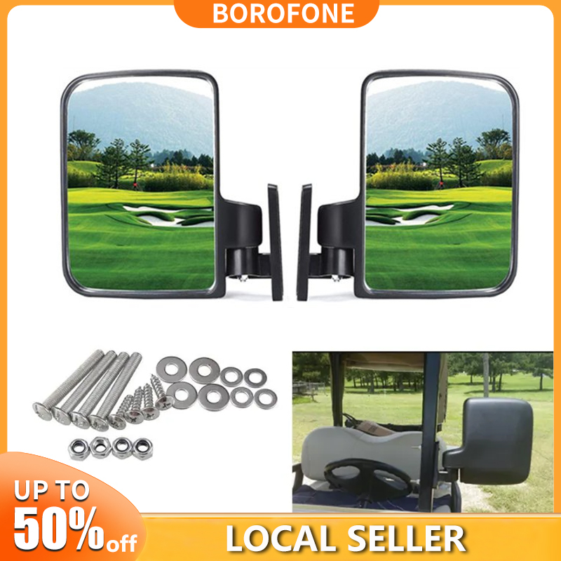 Golf Cart Mirrors - Universal Folding Side View Mirror For Golf Carts ...