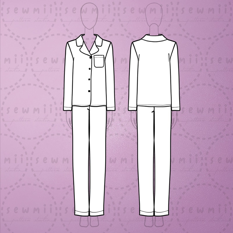 Sewing Pattern - Nightwear Series 2 - Pattern for sewing | Shopee ...
