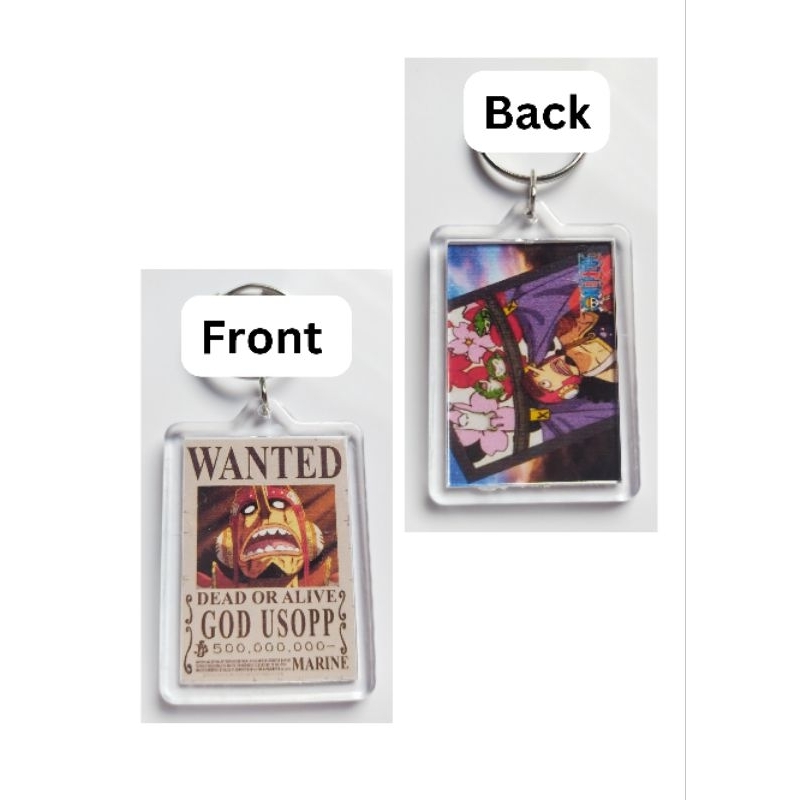 One Piece Wanted Posters Acrylic Keychain | Shopee Philippines