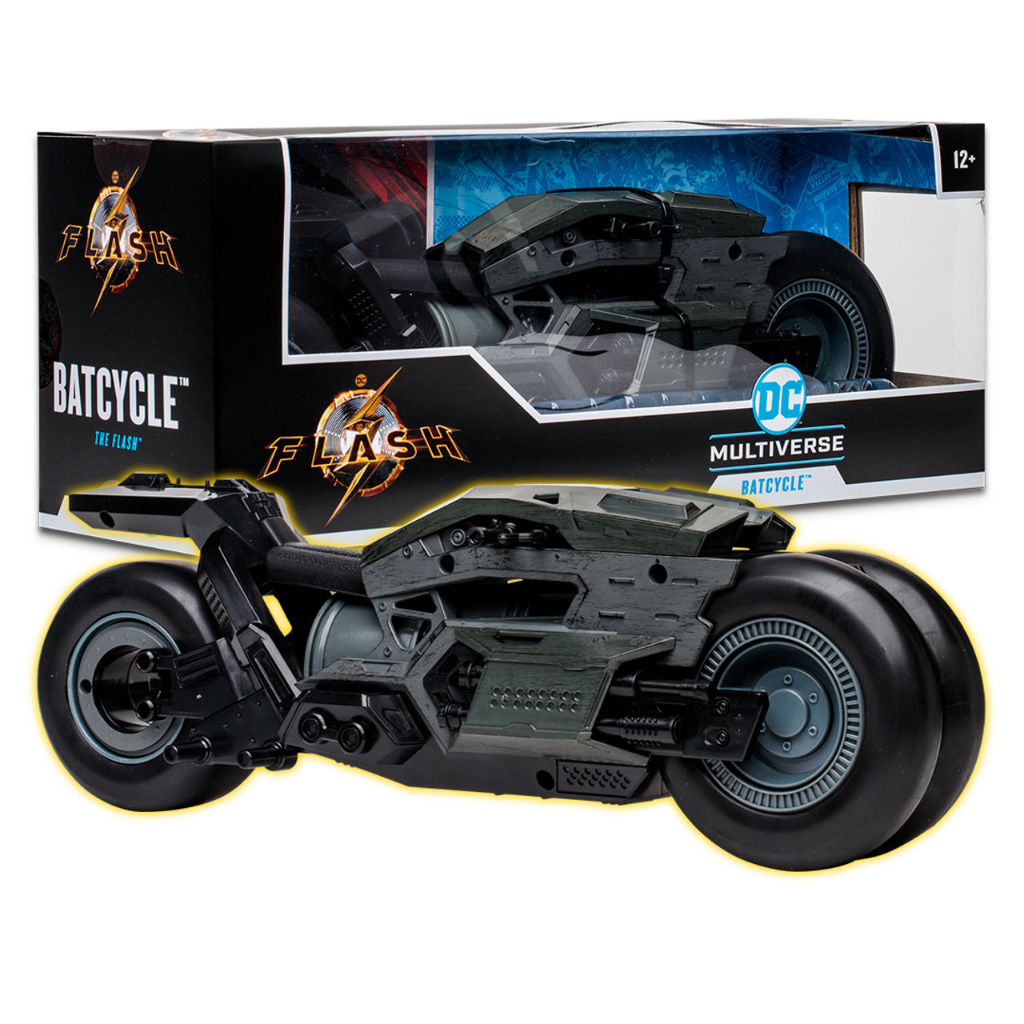 Mcfarlane DC The Flash Movie Vehicle Batcycle / Batman Batcycle ...