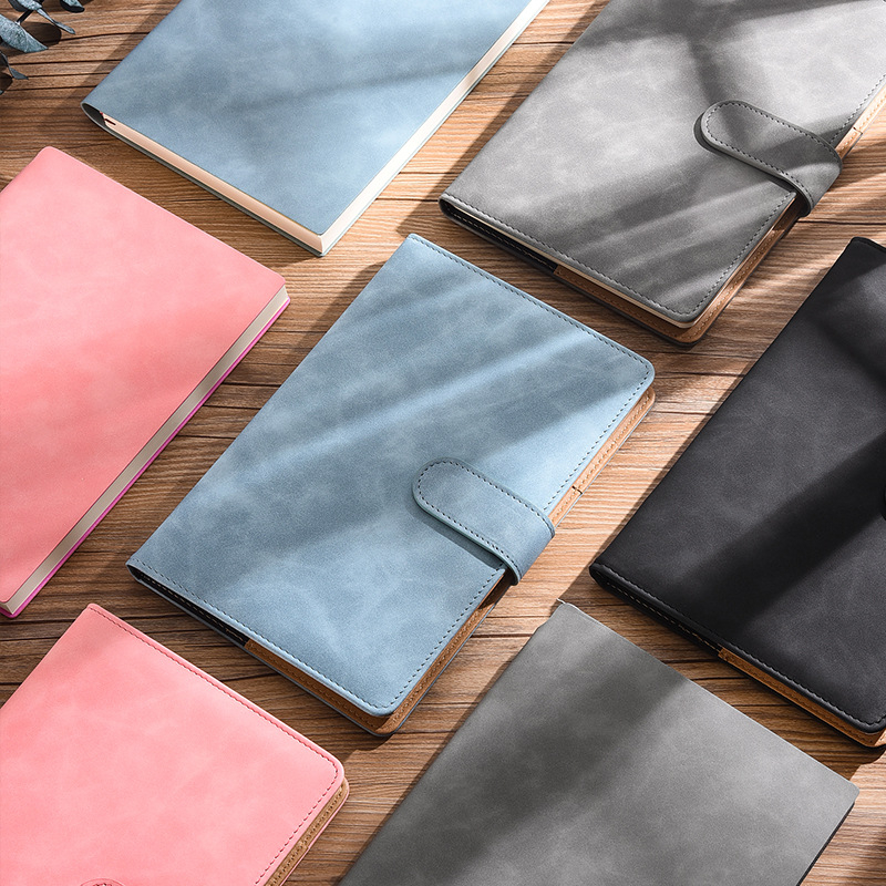 Plain All Side Knitted Faux Leather PU B5 A5 Hardbound Business Office ...