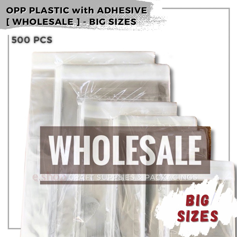 OPP Plastic with Adhesive Big Size - Wholesale | Shopee Philippines