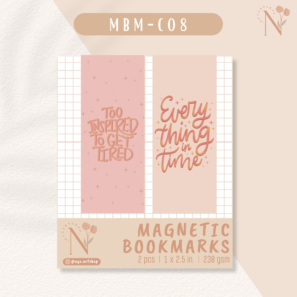 2pcs Magnetic Bookmarks | Minimalist | Ideal for Reading and Gifting ...