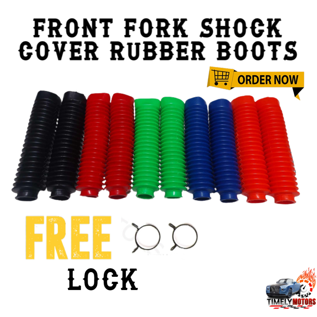 HONDA CLICK 125i MOTORCYCLE SHOCK COVER FRONT FORK RUBBER BOOTS ...