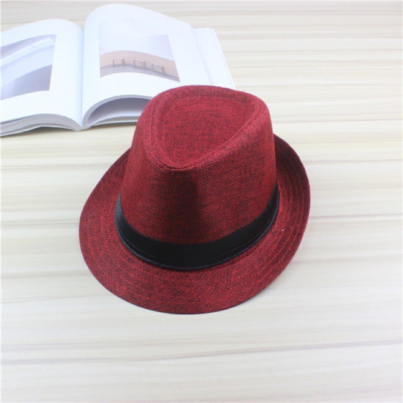 [Adults] Groomsmen Bruno Mars Europe Style Wedding Fedora Fabric Hat ...