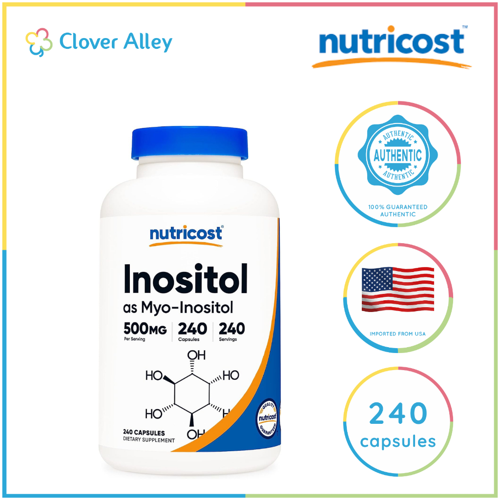 Nutricost Inositol Capsules 500mg, 240 Capsules(05/2027 expiry ...