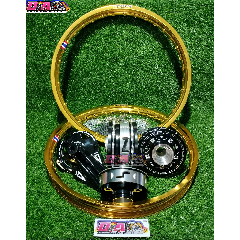 RIM SET 17s YASAKI LIGHTEN HUB SET (ARIETTE) GEAR TYPE FOR HONDA WAVE ...