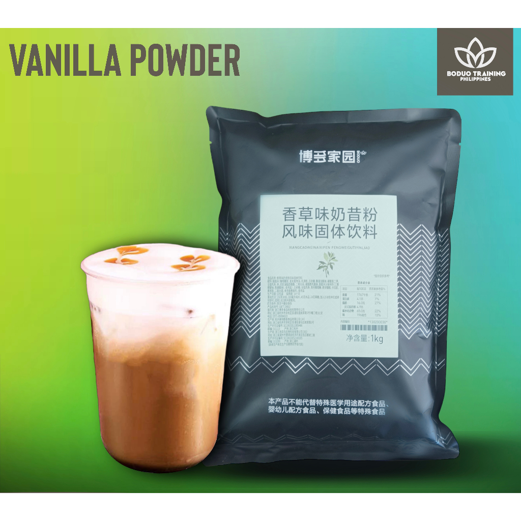 Vanilla flavored milk shake powder 1kg for milk tea frappe fruit latte ...