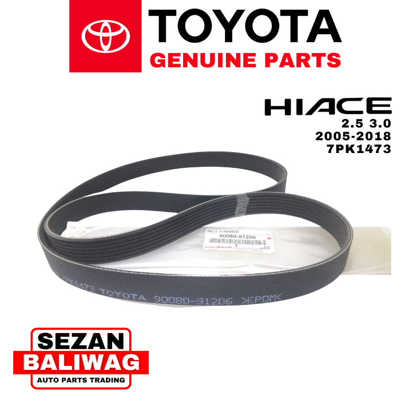 ORIGINAL TOYOTA DRIVE BELT FAN BELT ALTERNATOR BELT HIACE 2005-2018 2.5 ...