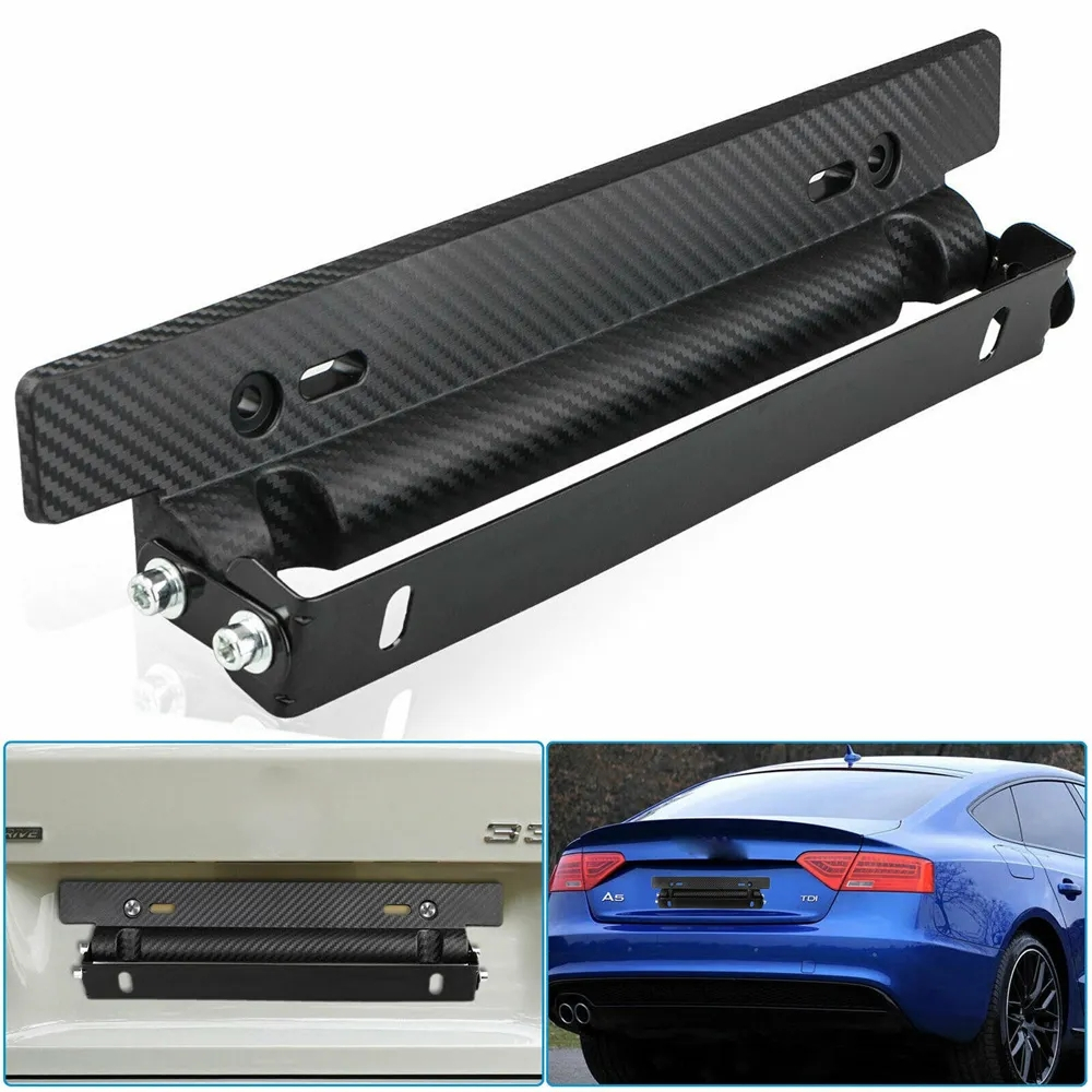 VANA Car Bracket Adjustable Carbon Fiber License Plate Automatic ...