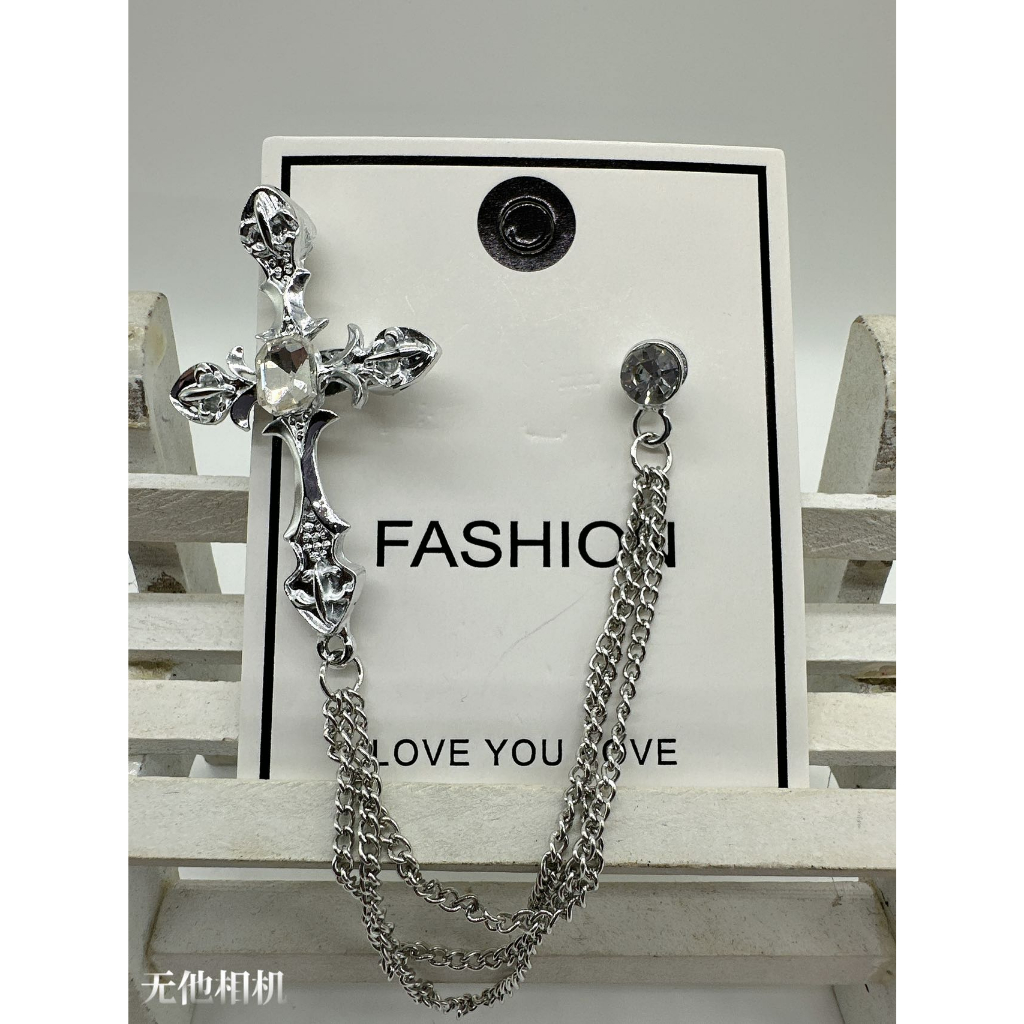 1 Piece Men's Elegant Lapel Pin Badge with Chains Brooch Pin for Suit ...