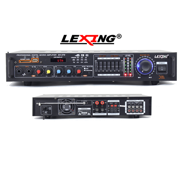 LEXING AMPLIFIER (500W PMPO )AV-270BT W/BLUETOOTH /RADIO | Shopee ...