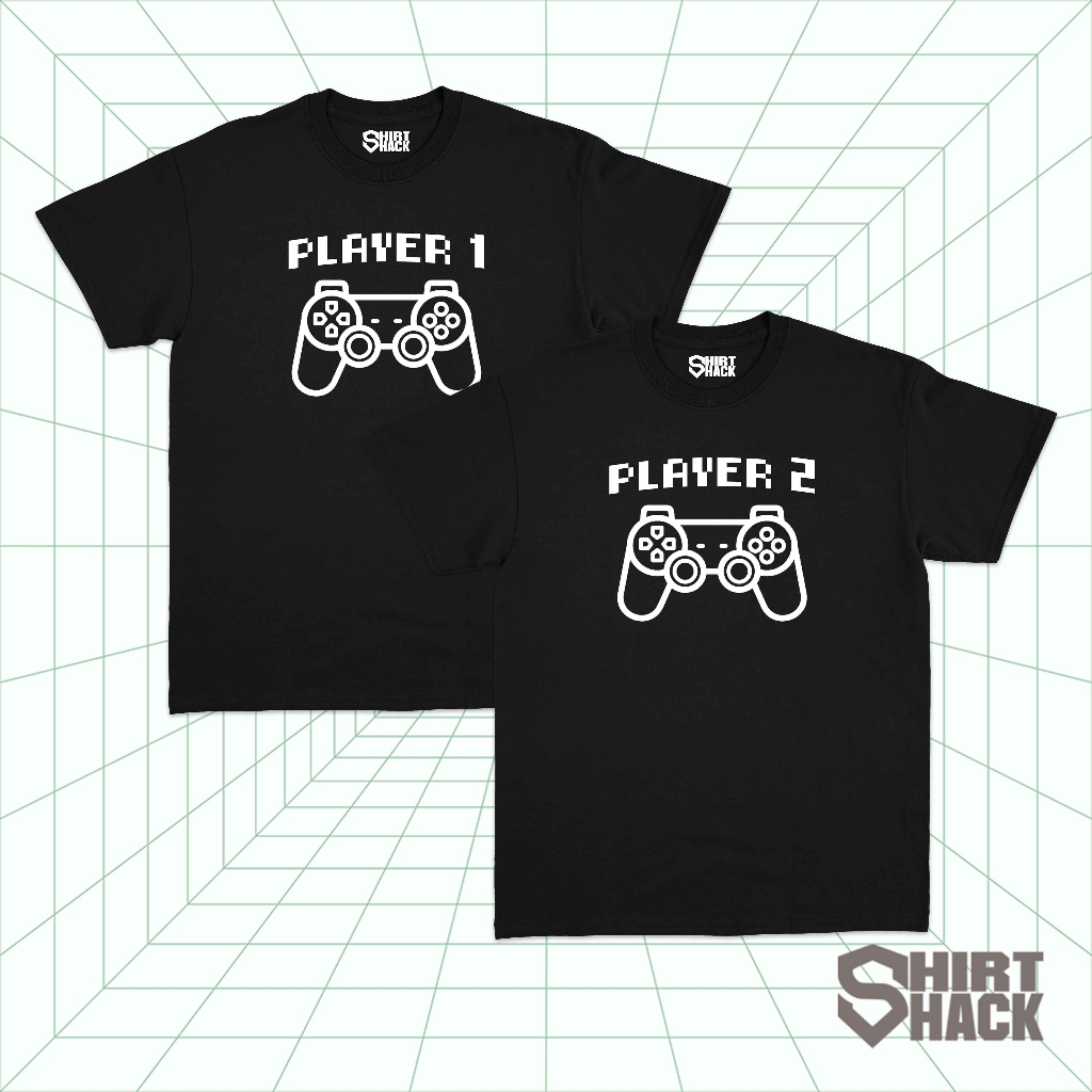 Player 1 Player 2 - Funny Couple Shirt BF GF T-shirt For Men & Women ...