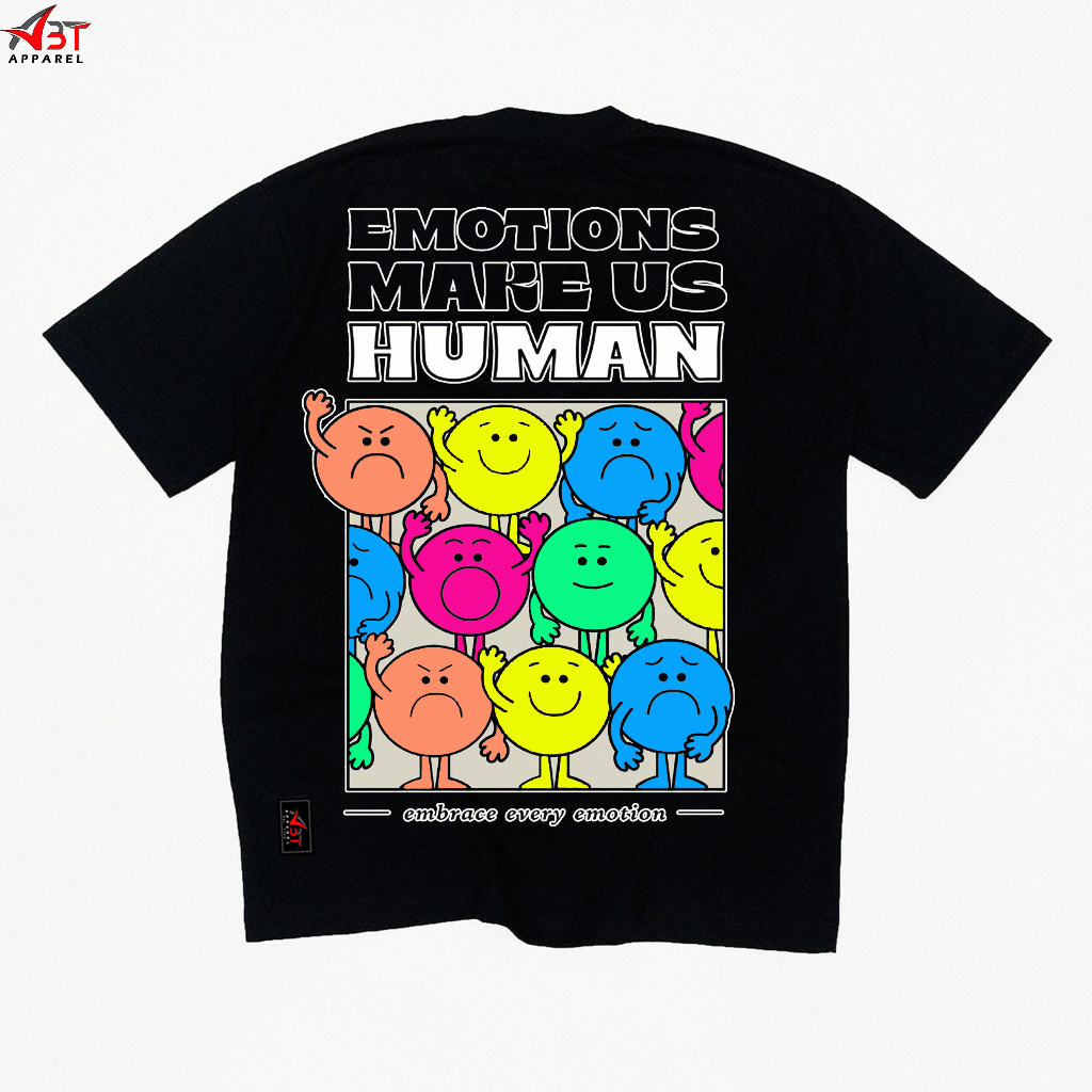 ABT Emotions Oversize shirts Cotton T shirt Silk printing Re-Active ...