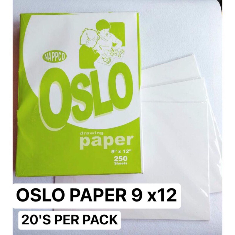 OSLO PAPER 9 x 12 20'S PER PACK | Shopee Philippines