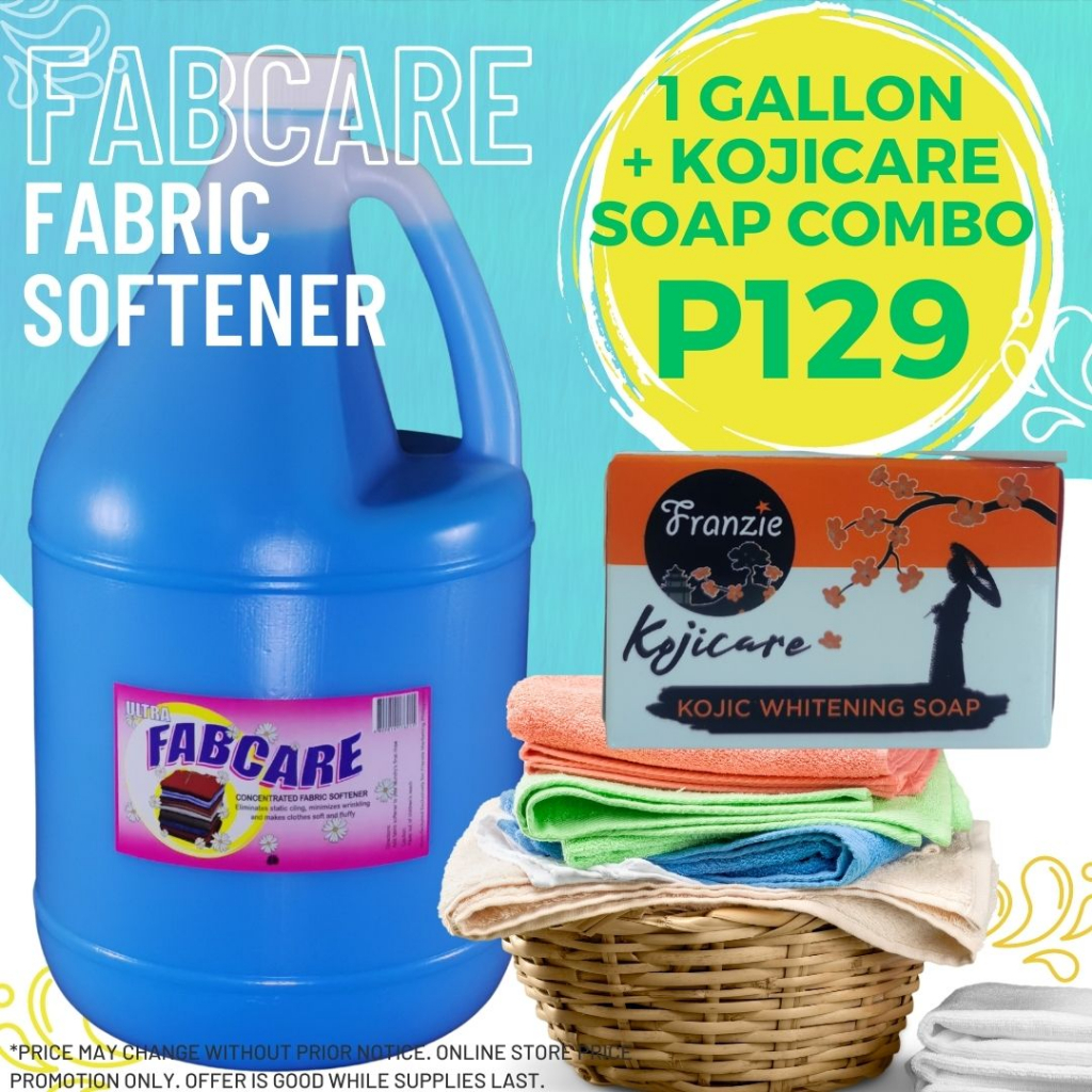 Fabcare Fabric Softener Blue 1 Gallon size WITH Kojicare Soap Combo ...
