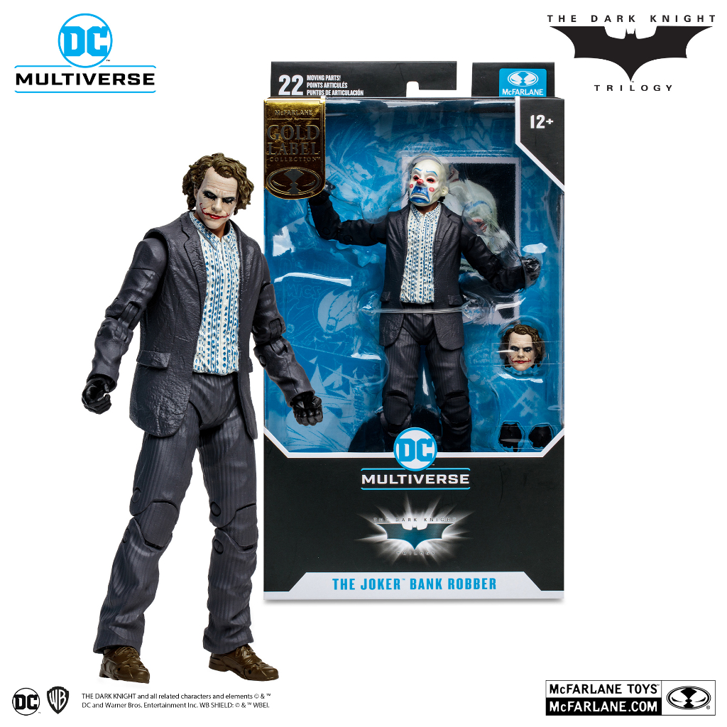 MCFARLANE TOYS DC MULTIVERSE: The Joker (The Dark Knight)(Bank Robber ...