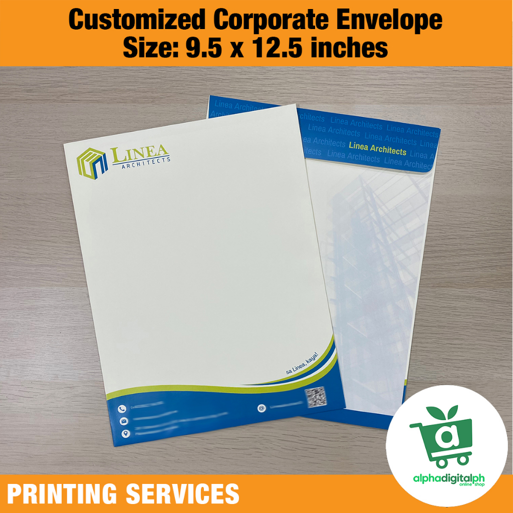 Personalized Customized Corporate Envelope for Letter / A4 Size ...