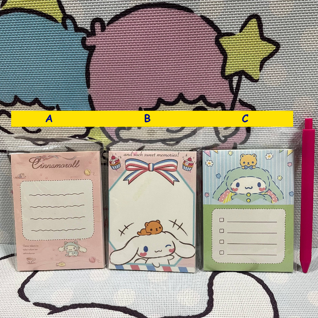 Sanrio Cinnamoroll Design Notepad / Memo Pad | Shopee Philippines