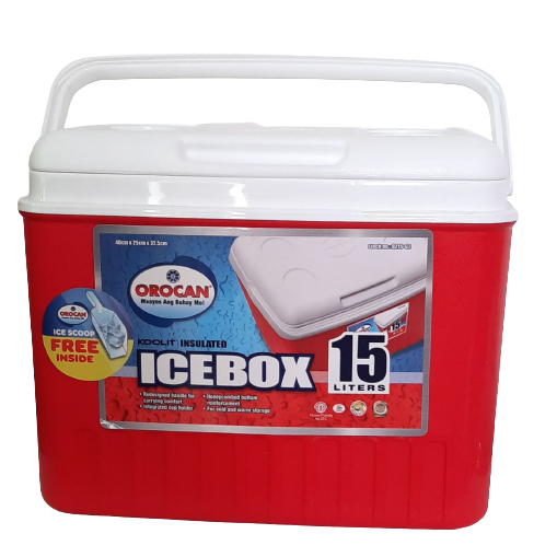 Cooler Ice Box Orocan 15 Liters With Free Ice Scooper Heavy Duty ...