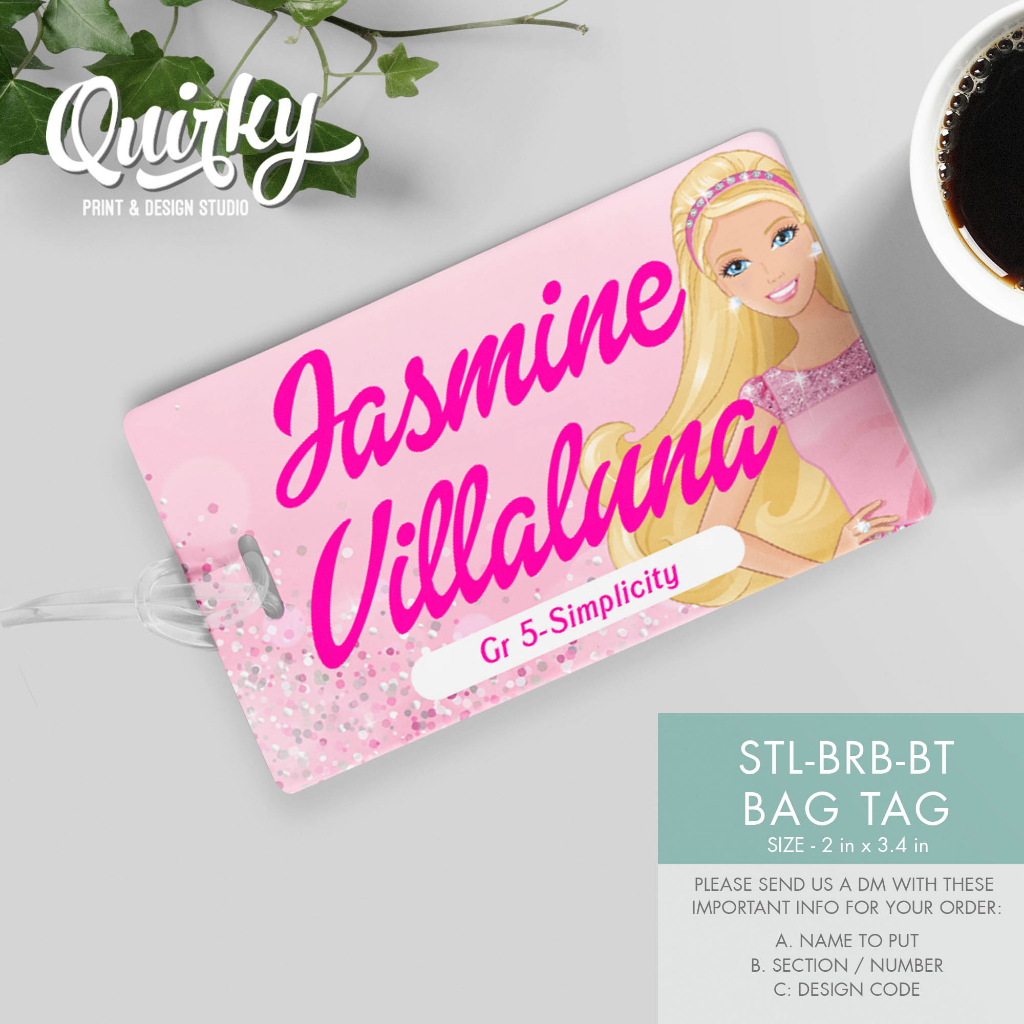 Personalized Bag Tag / Luggage Tag - Girl Designs (many designs to ...