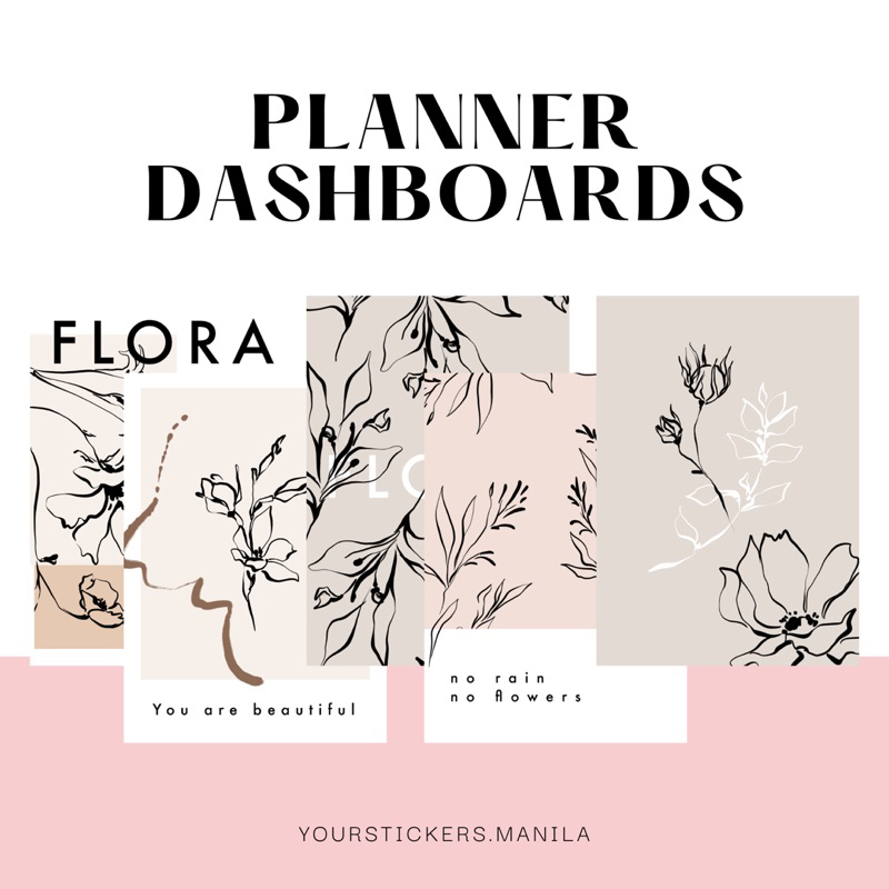 Planner Dashboard/Divider - Abstract Modern | Shopee Philippines