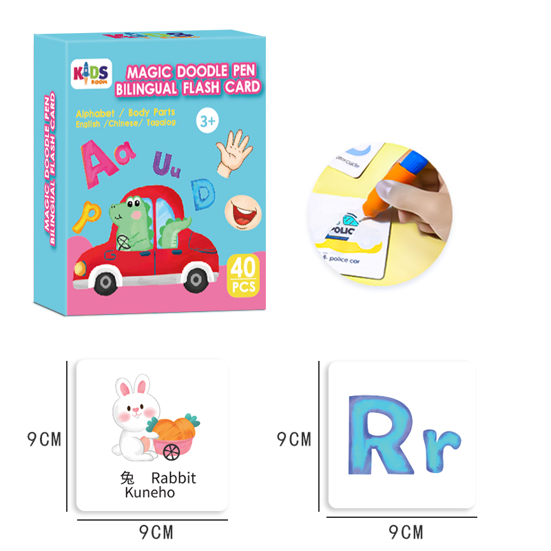 701＃Magic Doodle Pen Bilingual Flash Cards | Shopee Philippines