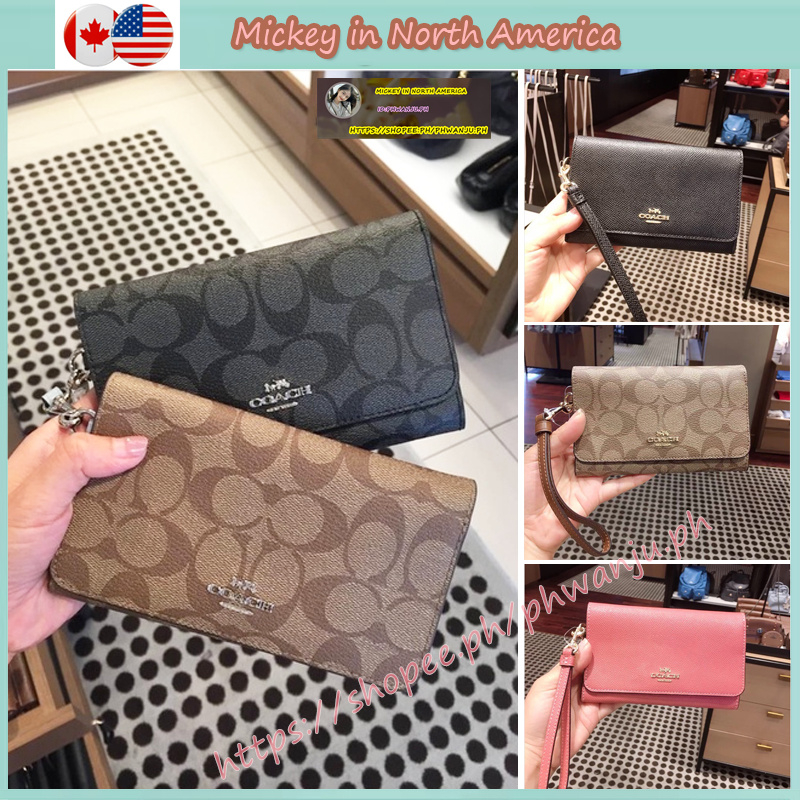 US Purchasing 100% Original Flap Phone Wallet Women Fold Zip Purse long ...