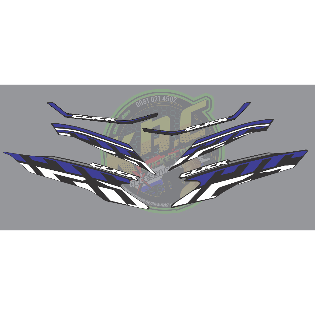 Click 125i CUSTOMIZED Labels sticker for v2 | Shopee Philippines