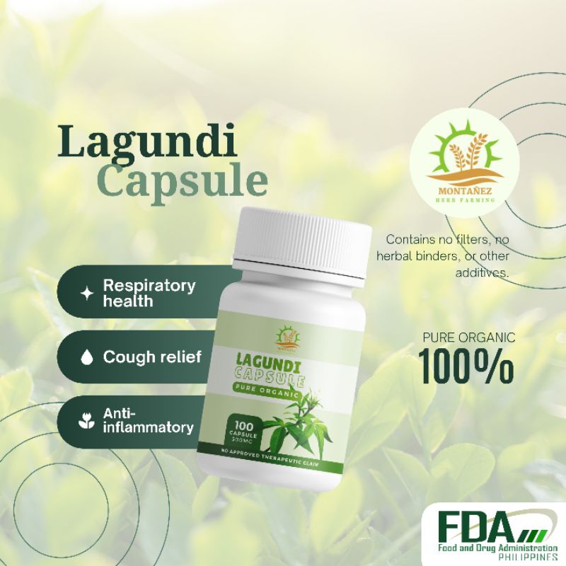 LAGUNDI CAPSULE (VITEX NEGUNDO) 100 CAPSULES | Shopee Philippines