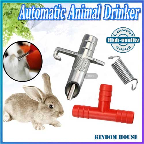 10 Sets Automatic Rabbit Nipple Water Feeder Drinker For Pet Rabbit ...