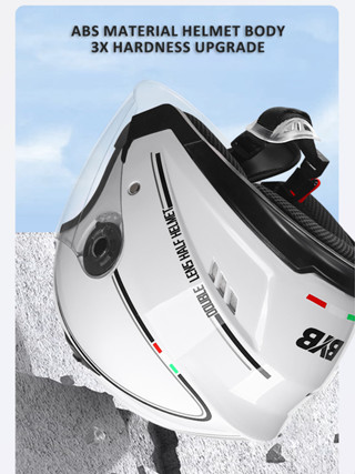 Anak ICC Sticker Original Helmet Half Face Dual Visor Motorcycle Unisex ...