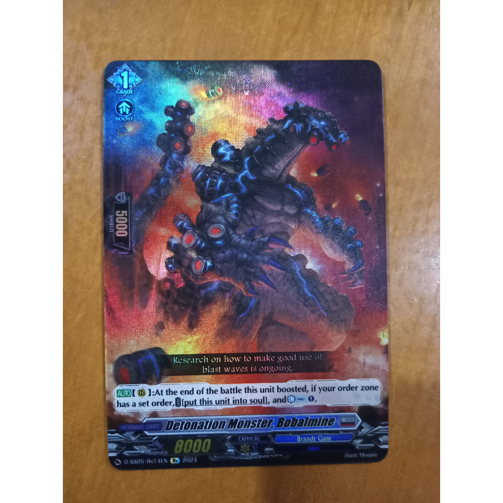 CFV Detonation Monster, Bobalmine Re D-BT01 D-BT09 SP Cardfight Vanguard English Brandt Gate ...