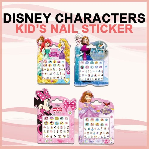 Kid’s Nail Sticker Set Colorful Disney Princesses Cartoons Girls Nails ...