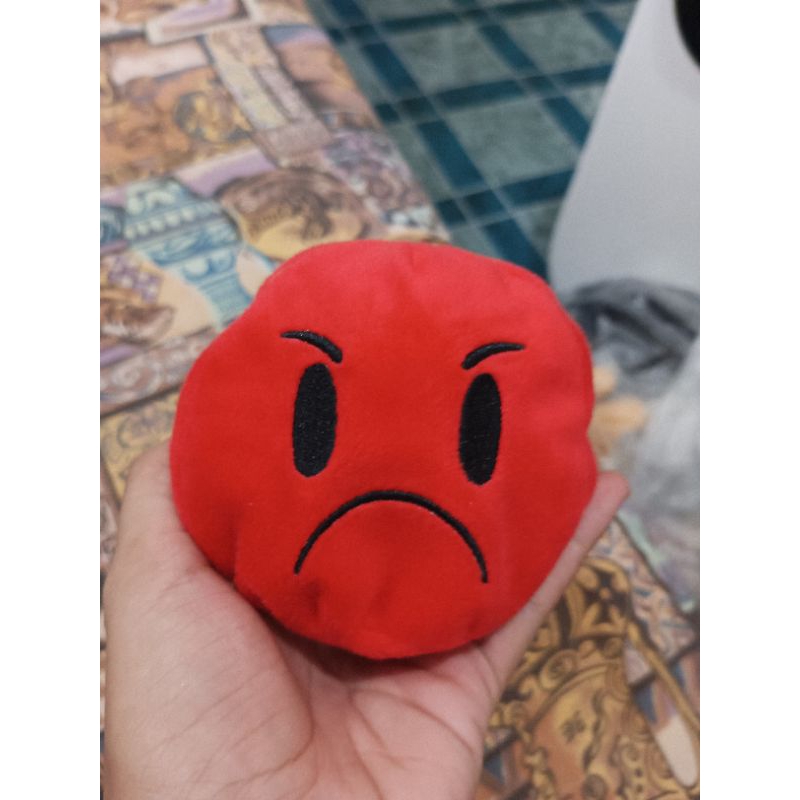 Red Emoji Angry Ball KDPlushies | Shopee Philippines